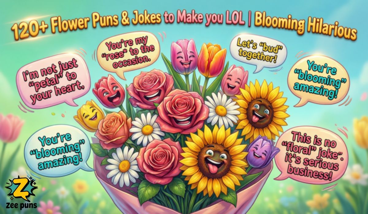 120+ Flower Puns & Jokes to Make You LOL | Blooming Hilarious