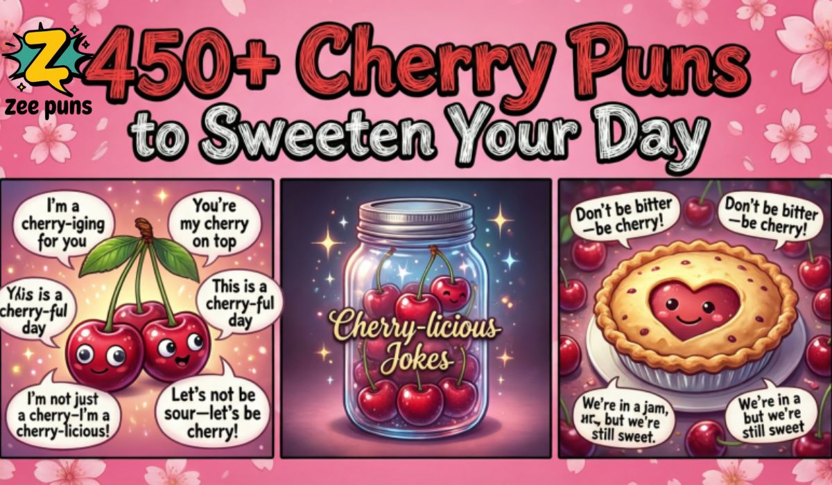 450+Cherry Puns to Sweeten Your Day Cherry-licious Jokes